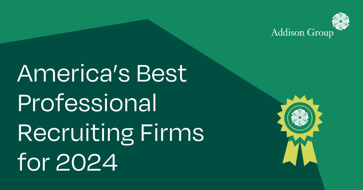 Addison Group Named for Third Consecutive Year by Forbes