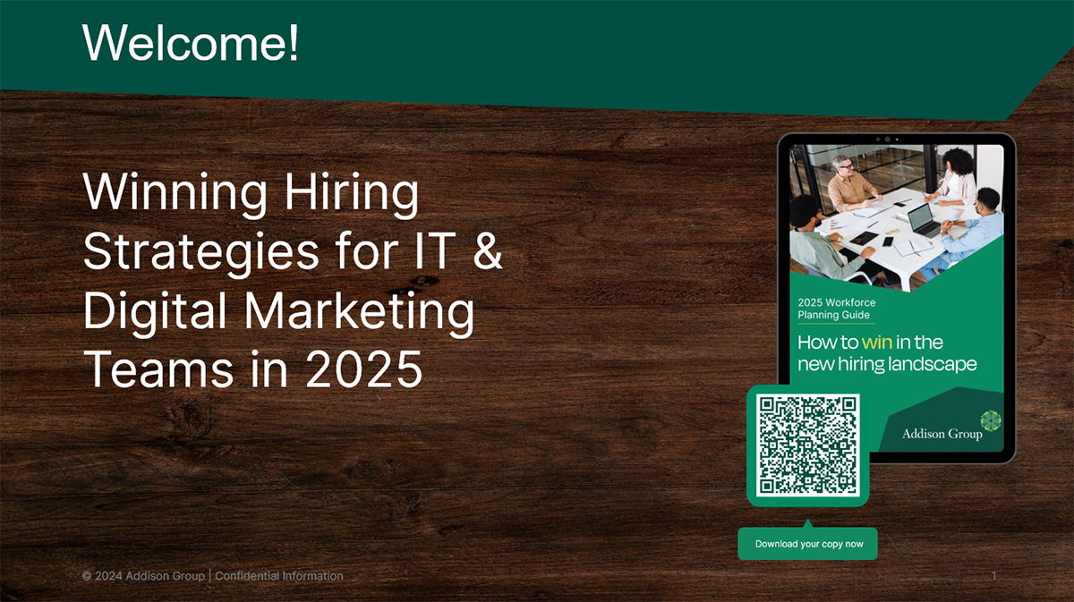 Webinar: Winning Hiring Strategies - Addison Group